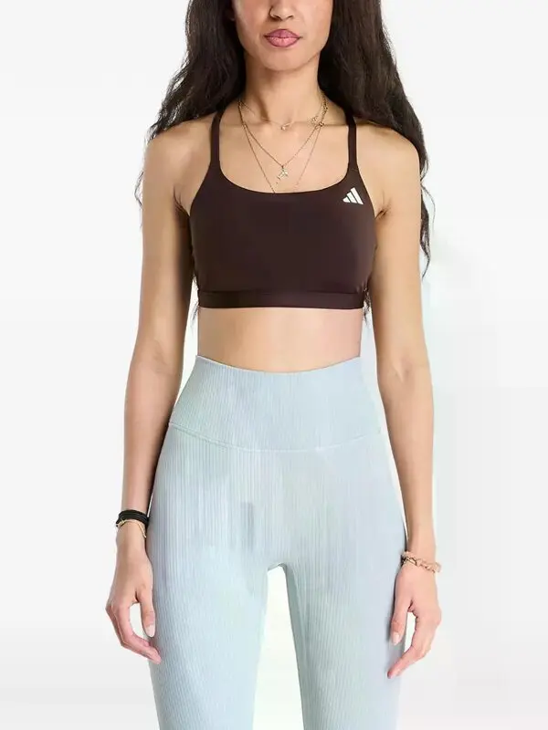 Adidas Optime Essentials Sports Bra - Brown