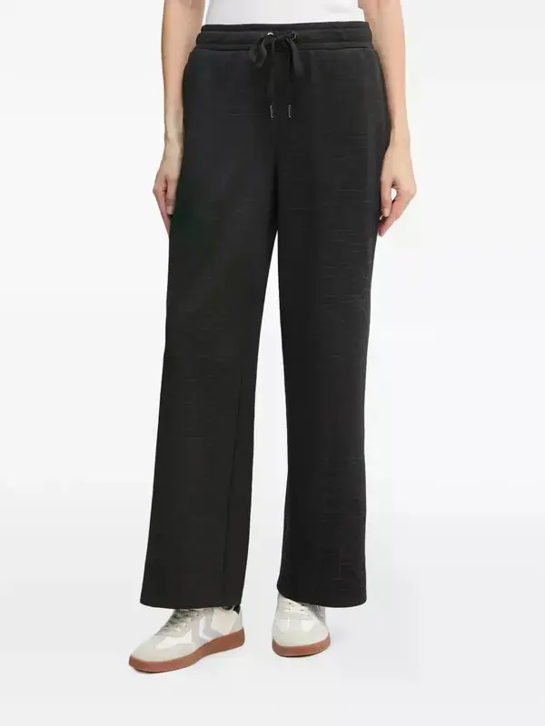 Dkny Drawstring Track Pants With Tonal Pattern