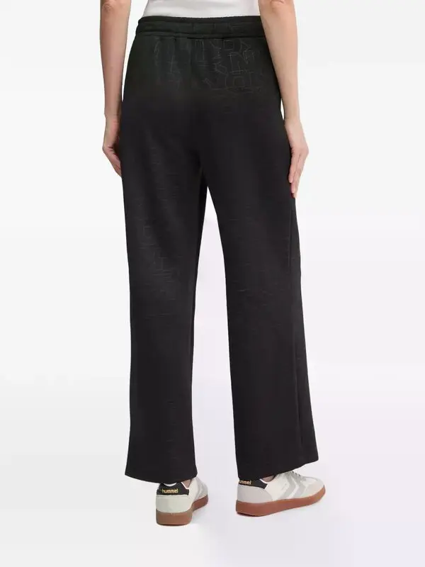 Dkny Drawstring Track Pants With Tonal Pattern