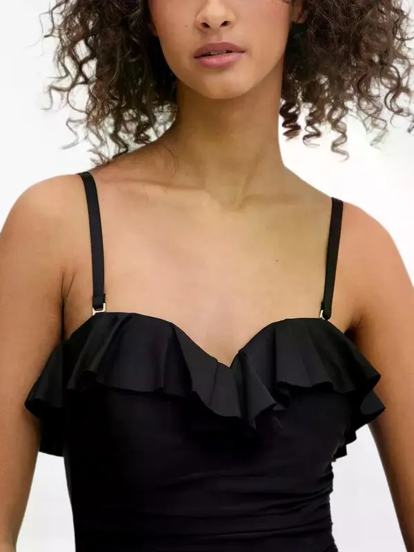 Dkny Ruffled Ruched Swimsuit