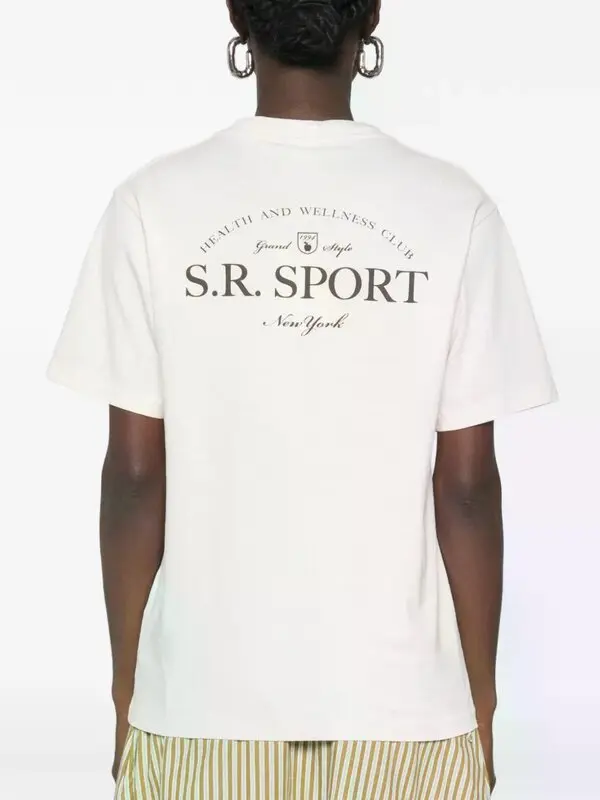 SPORTY & RICH Cotton Logo T-shirt