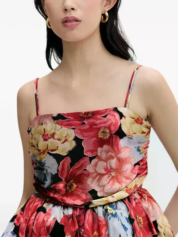 GESTUZ Gzsigrida Floral-print Peplum Top