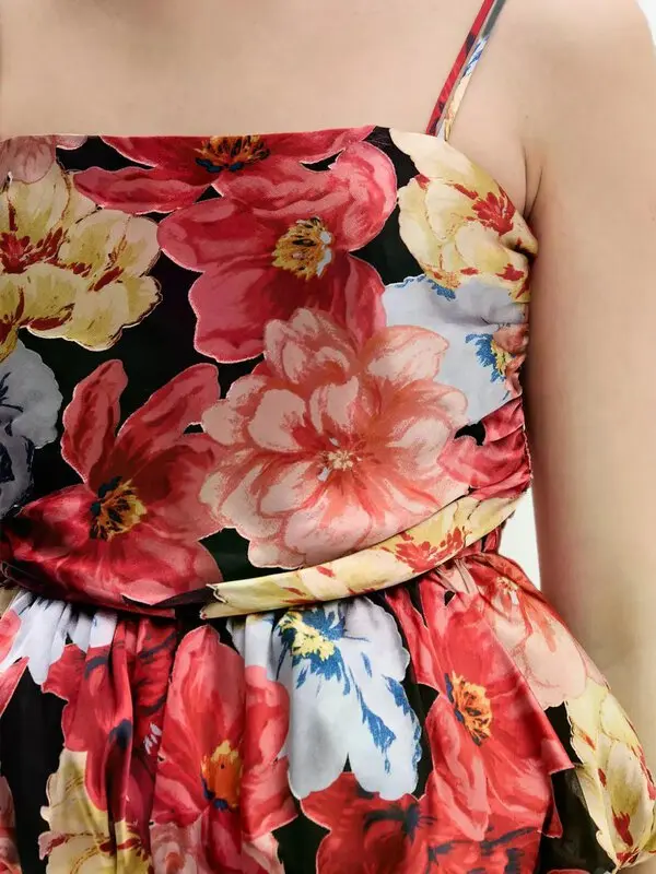 GESTUZ Gzsigrida Floral-print Peplum Top