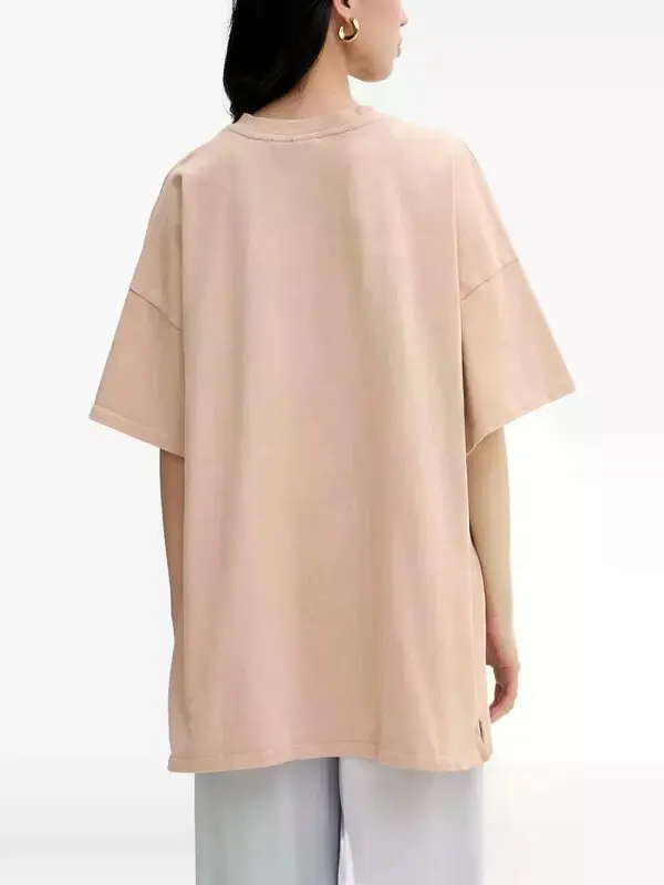 GESTUZ Jiogz Logo-embroidered Oversized T-shirt