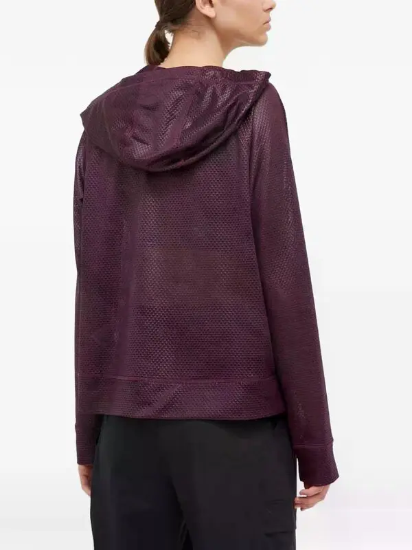Dkny Textured Hooded Zip-up Jacket