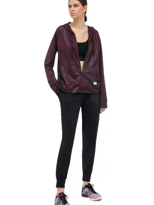 Dkny Textured Hooded Zip-up Jacket