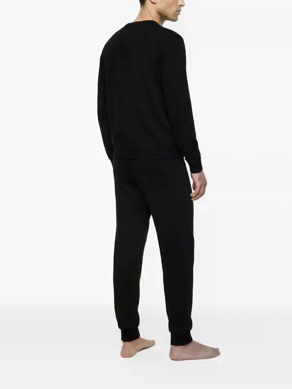 Karl Lagerfeld Monogram Cashmere-blend Loungewear Pants