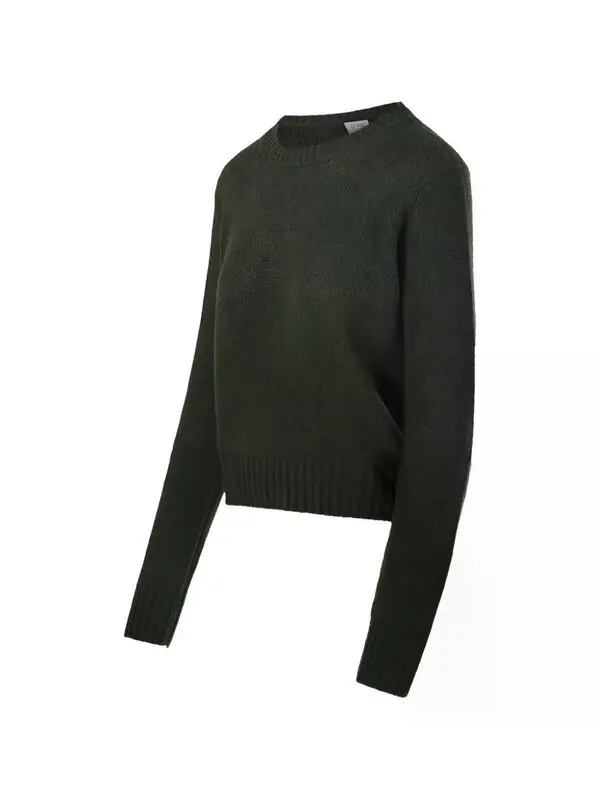BEYOU Crew Neck Ribbed Trim Sweater