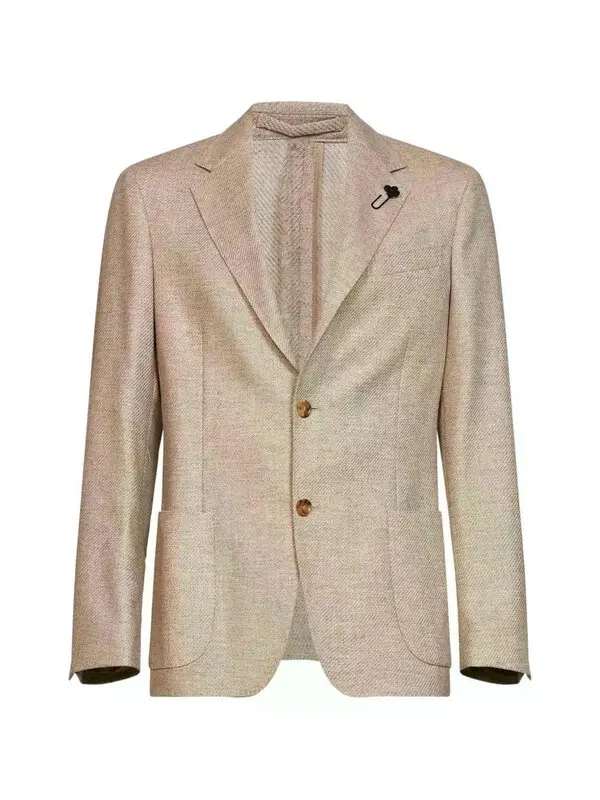 LARDINI Notched-lapel Single-breasted Blazer