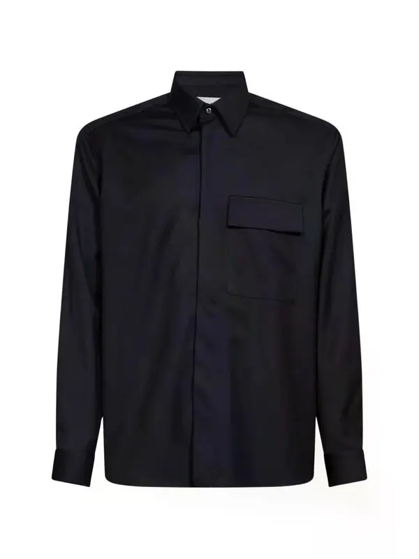 D4.0 Concealed-button Chest-pocket Shirt