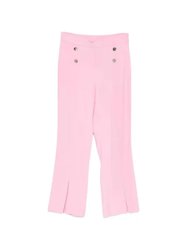 SIMONA CORSELLINI Button-embellished Slit-hem Trousers