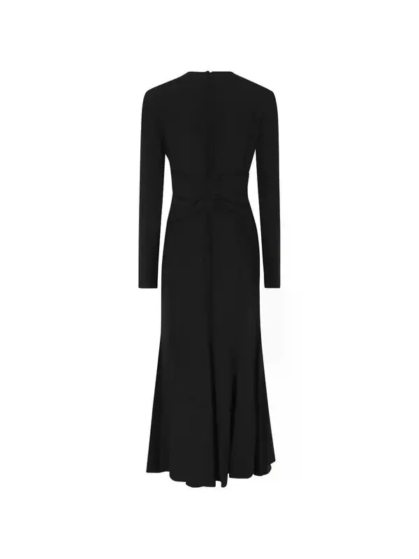 Alberta Ferretti Ruched Waist Maxi Dress