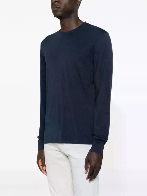 TOM FORD Long Sleeve Crew Neck Sweater - Blue