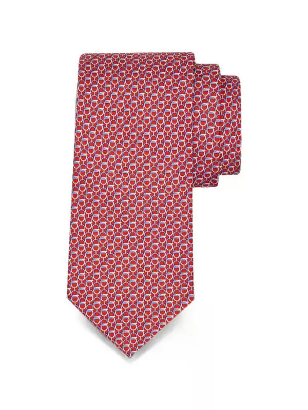 FERRAGAMO Gancini-pattern Tie