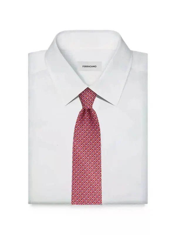 FERRAGAMO Gancini-pattern Tie