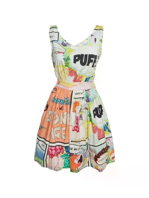 Moschino Printed Sleeveless Dress