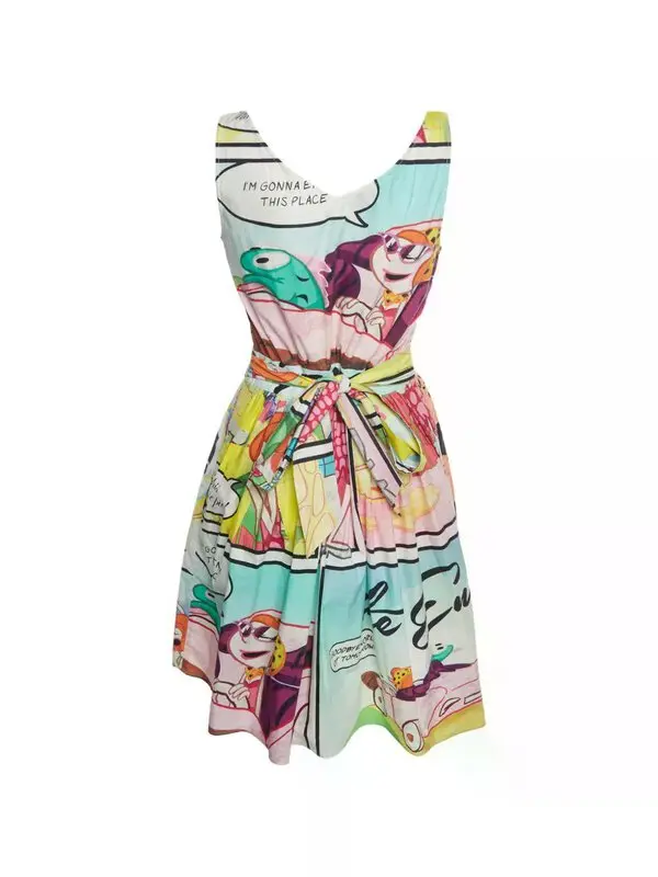 Moschino Printed Sleeveless Dress