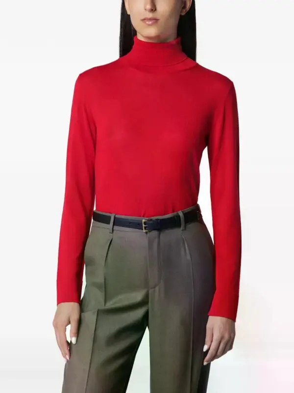 RÓHE Fine-knit Roll Neck Sweater