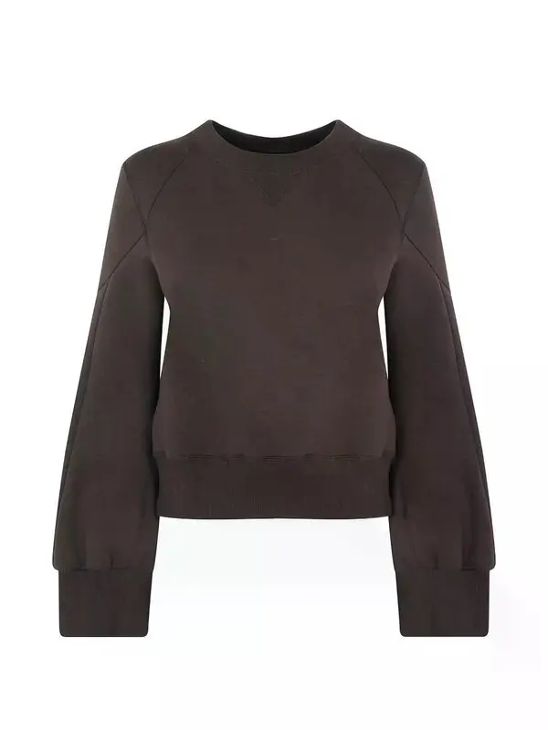 Sacai Raglan Sleeve Balloon Sleeve Sweatshirt - Brown