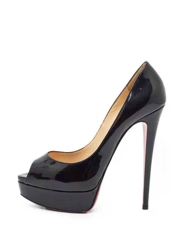 CHRISTIAN LOUBOUTIN Very Prive Peep-toe Pumps - Black