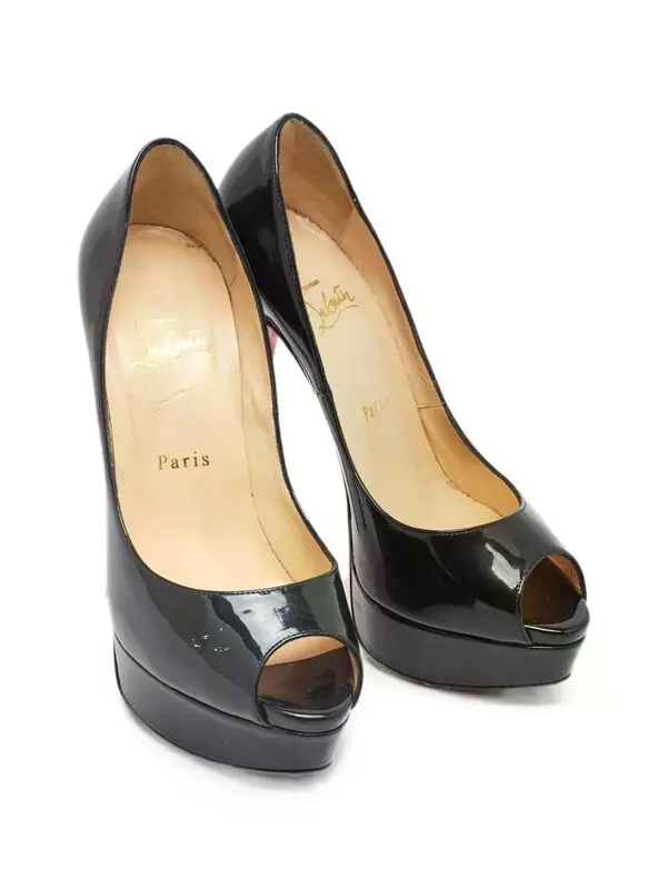 CHRISTIAN LOUBOUTIN Very Prive Peep-toe Pumps