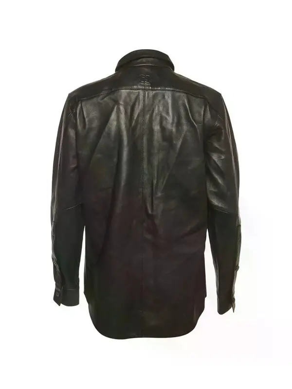 Magda Butrym Long Sleeve Leather Shirt