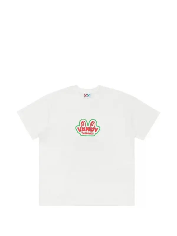 VANDYTHEPINK Graphic Print Cotton Crewneck T-shirt - White