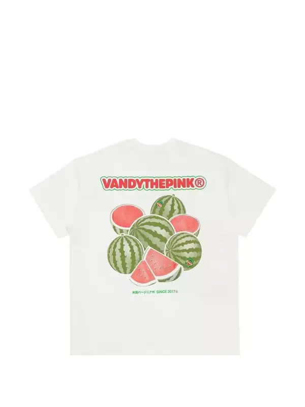 VANDYTHEPINK Graphic Print Cotton Crewneck T-shirt