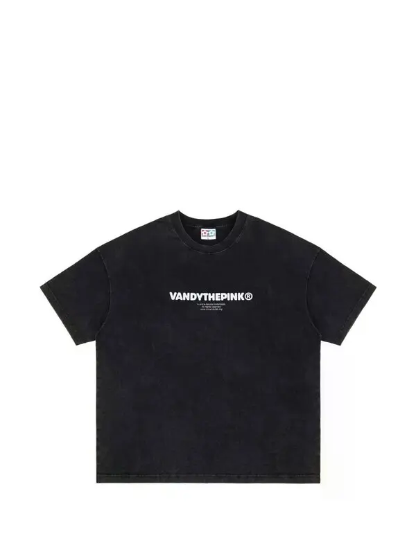 VANDYTHEPINK Time To Work" Graphic Print T-shirt
