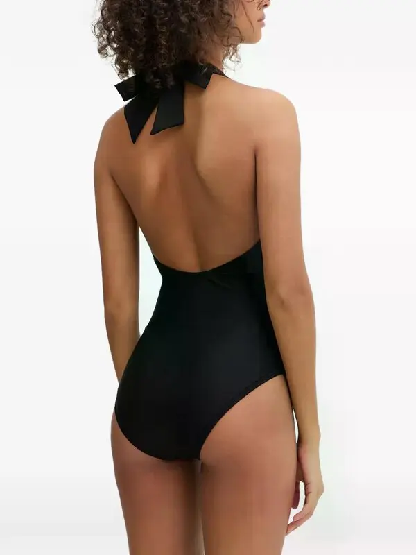 Dkny Halterneck Ruched Swimsuit
