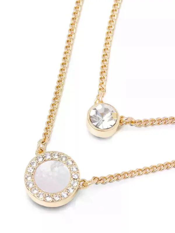 Dkny Layered Crystal-embellished Necklace