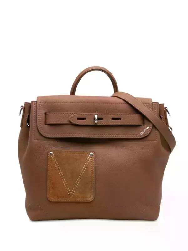 LOUIS VUITTON 2021-2026 Touch Calfskin Steamer 30 Satchel - Brown