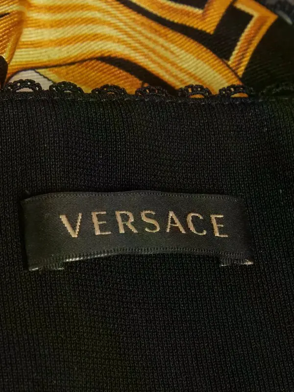 Versace Medusa Baroque Lace-trim Bralette