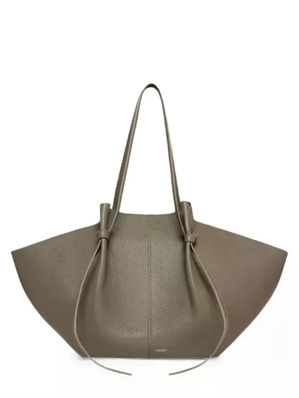 Yuzefi Large Mochi Pebble-grain Leather Shoulder Bag