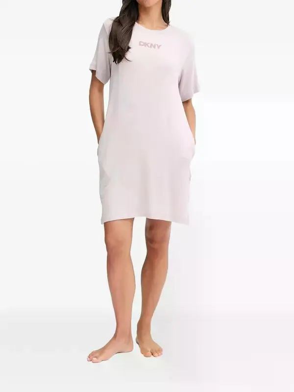Dkny Logo-print Short-sleeve Nightdress