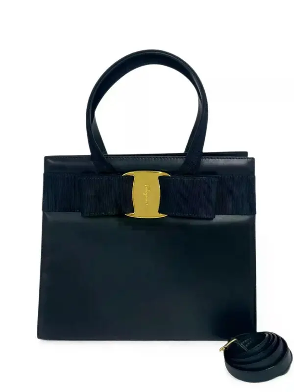 FERRAGAMO 2010-2026 Leather Vara Bow Satchel
