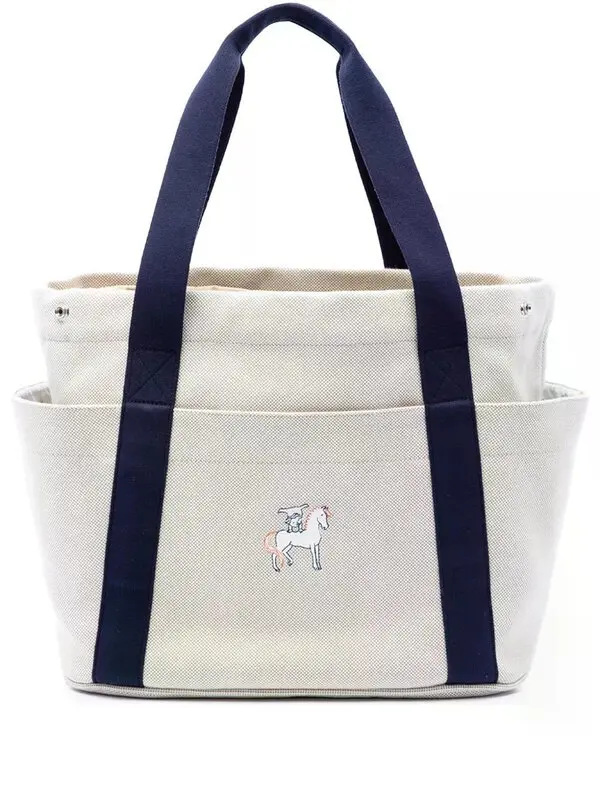 Hermès 2010-2026 Toile Cabriole Nappy Bag Tote Bag - White