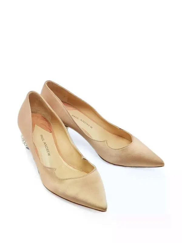 PAUL ANDREW Ankara Crystal-embellished Pumps