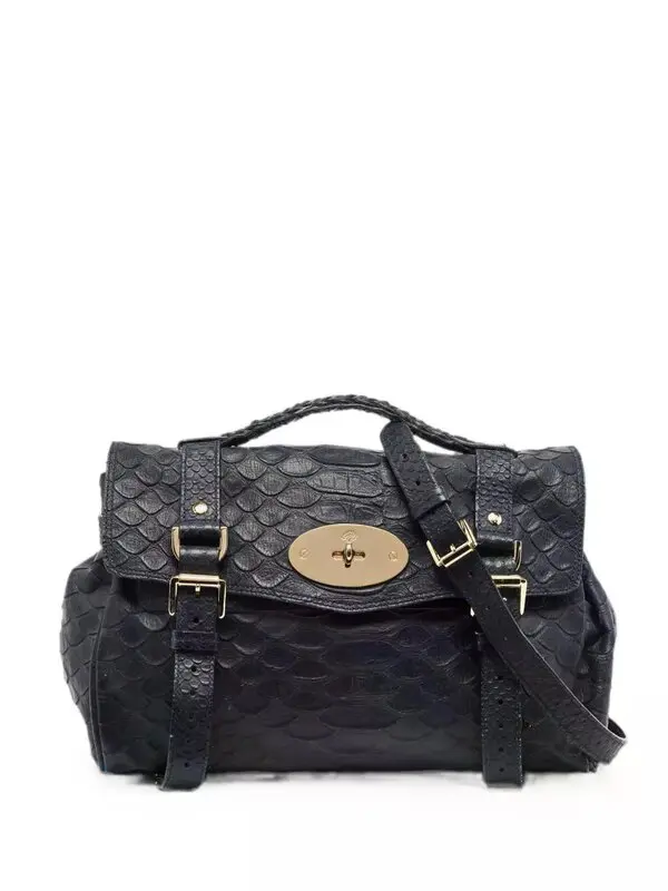 Mulberry Alexa Python-embossed Satchel Bag