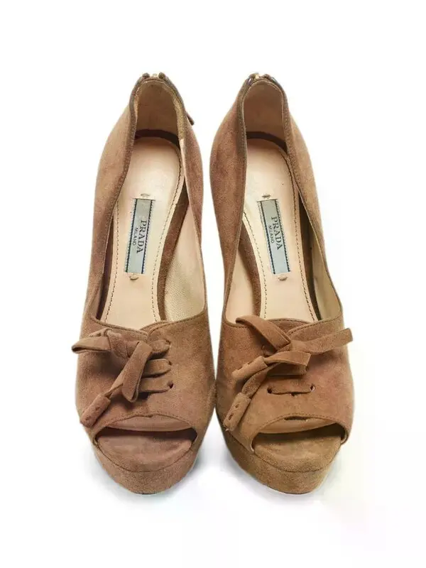 Prada Platform Peep-toe Pumps