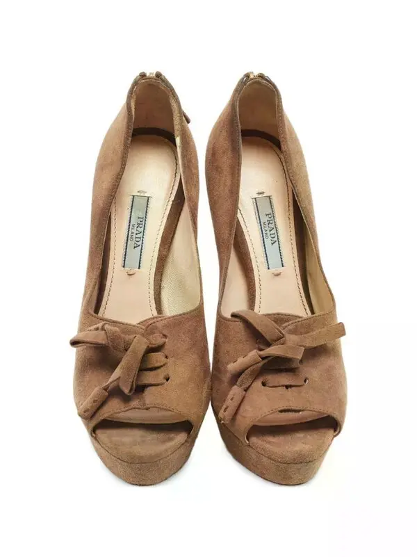 Prada Platform Peep-toe Pumps