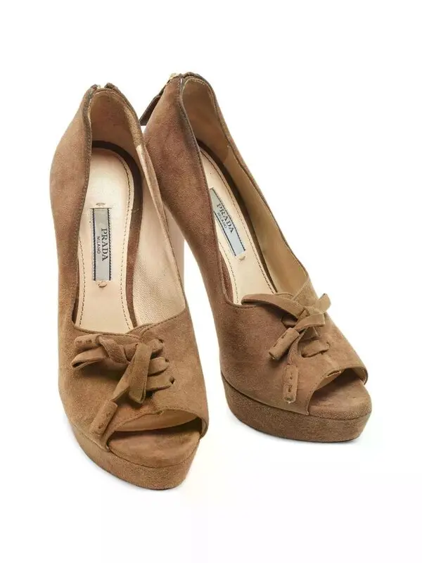 Prada Platform Peep-toe Pumps