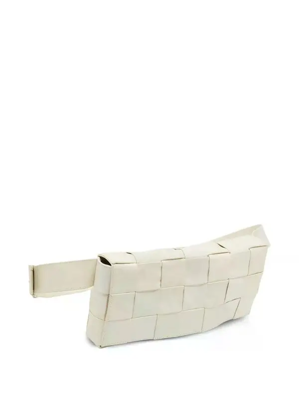 Bottega Veneta Cassette Intreccio Belt Bag - White