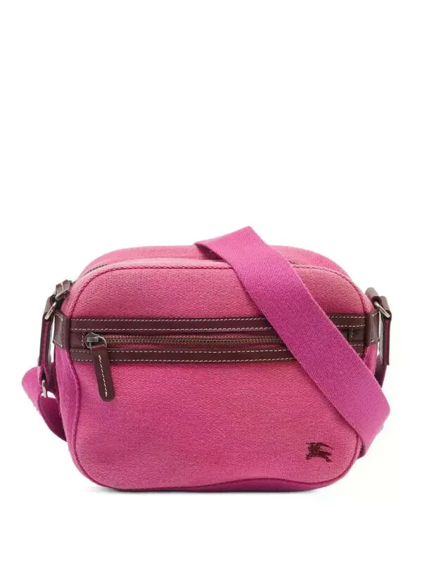 Burberry Blue Label Camera Bag With Embroidered Logo - Pink