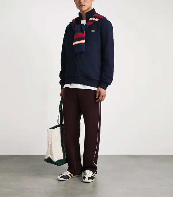 Lacoste Fleece Zip-up Sweatshirt