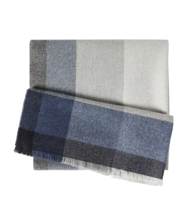 Brunello Cucinelli Wool-cashmere Striped Scarf