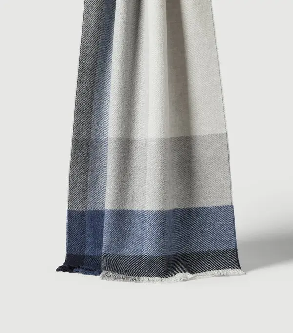 Brunello Cucinelli Wool-cashmere Striped Scarf