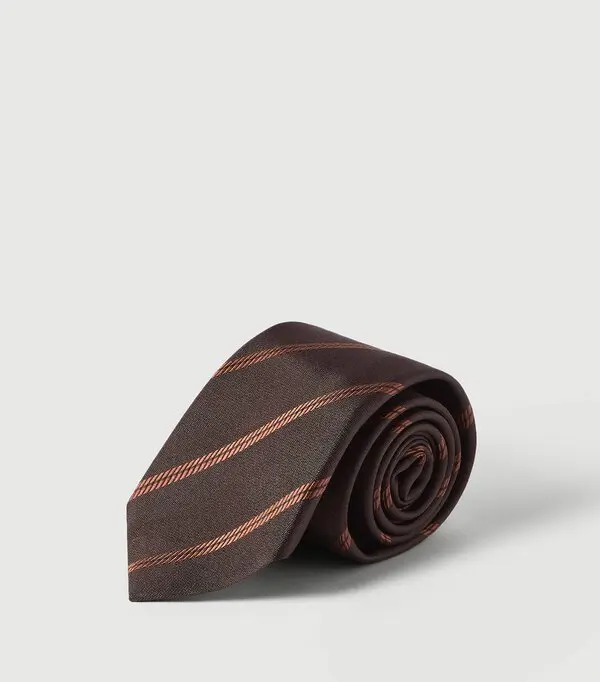 Brunello Cucinelli Silk Striped Tie