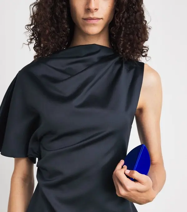 ROKSANDA Satin Nomi One-shoulder Blouse