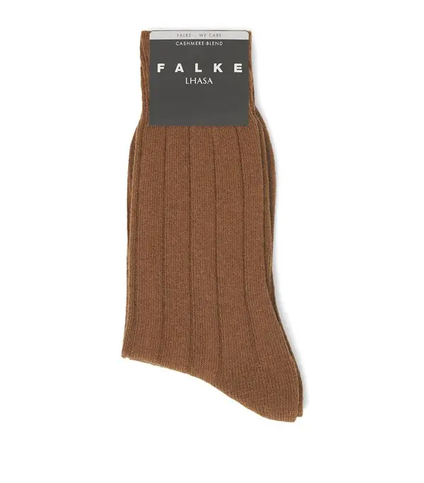 Falke Wool-cashmere Blend Lhasa Ribbed Socks